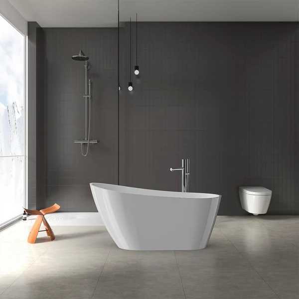 TREVOR Acrylic Freestanding Bath 1500 - Verve Bathroom Design